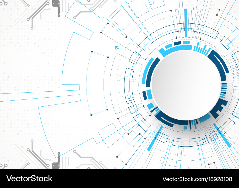 Hi-tech digital technology and engineering theme Vector Image