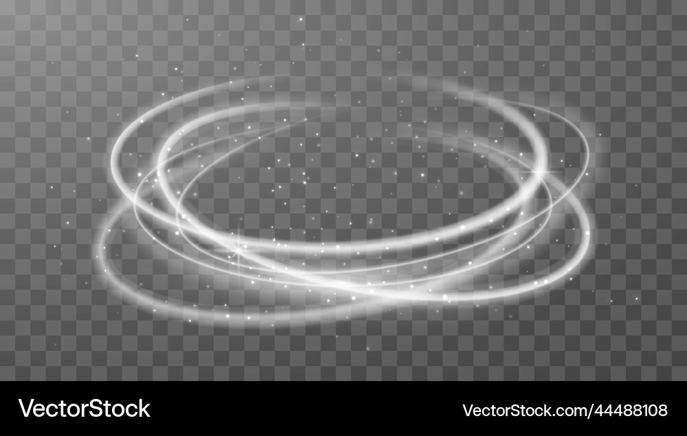 Light glowing effect circle ring neon line speed Vector Image