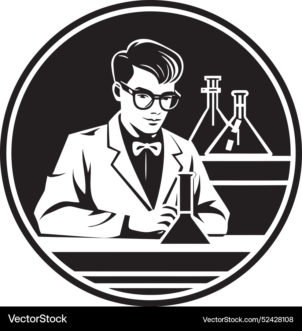 Mastery laboratory technician artartistic Vector Image
