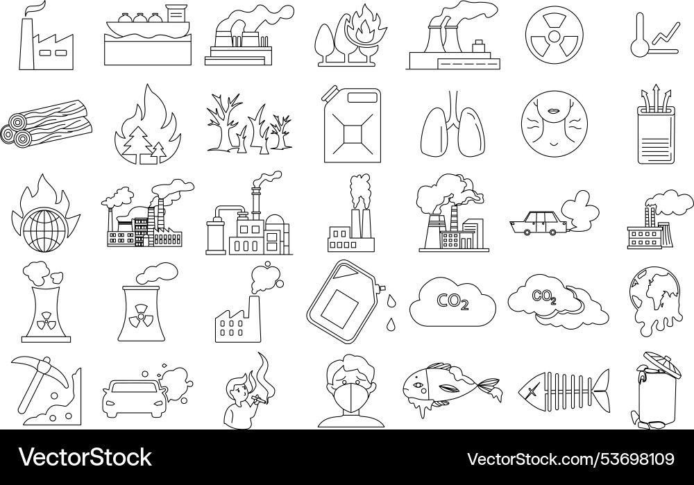 Air pollution Royalty Free Vector Image - VectorStock