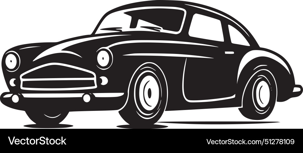 Car - minimalist and flat logo Royalty Free Vector Image
