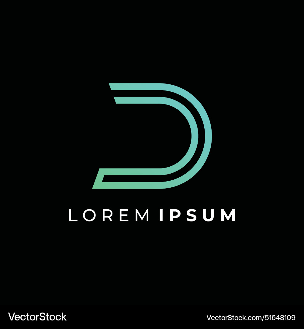 Logo template design initial geometry Royalty Free Vector Logo template design initial geometry Royalty Free Vector