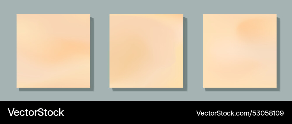 Set of square abstract gradients backgrounds Vector Image