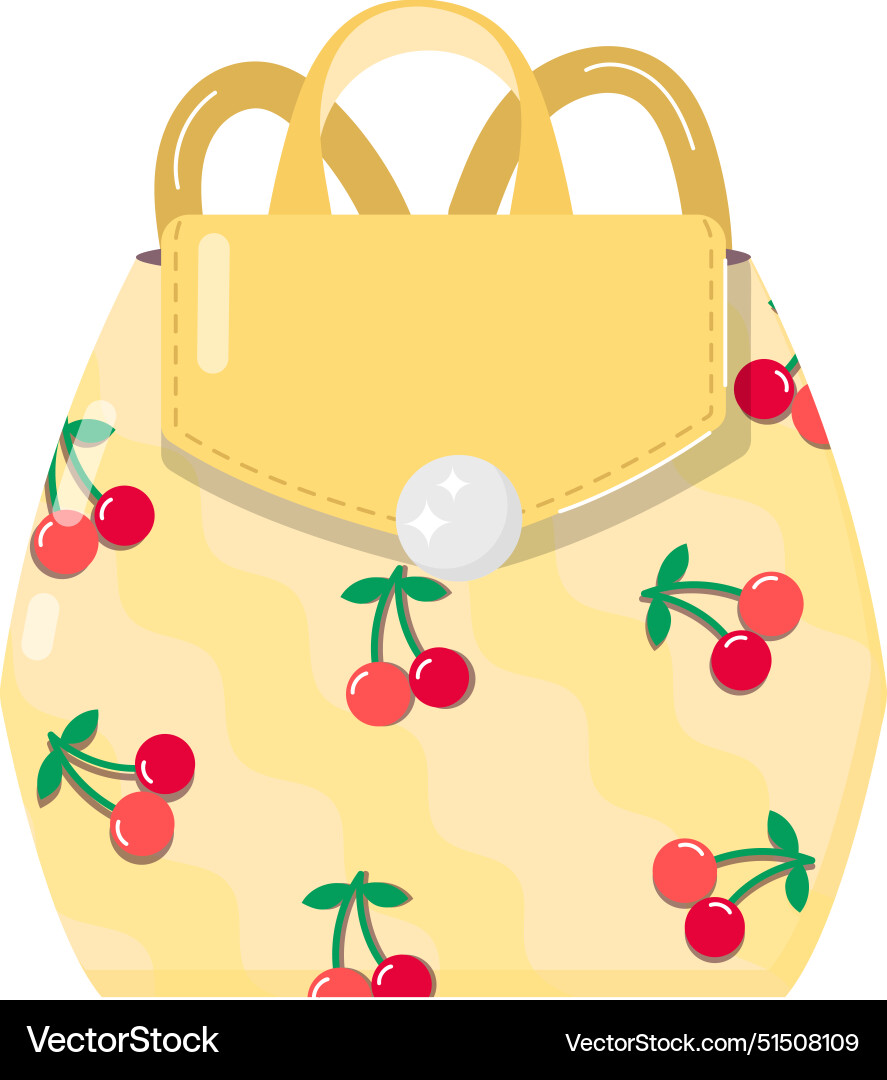 Stylish bags flat stickers Royalty Free Vector Image