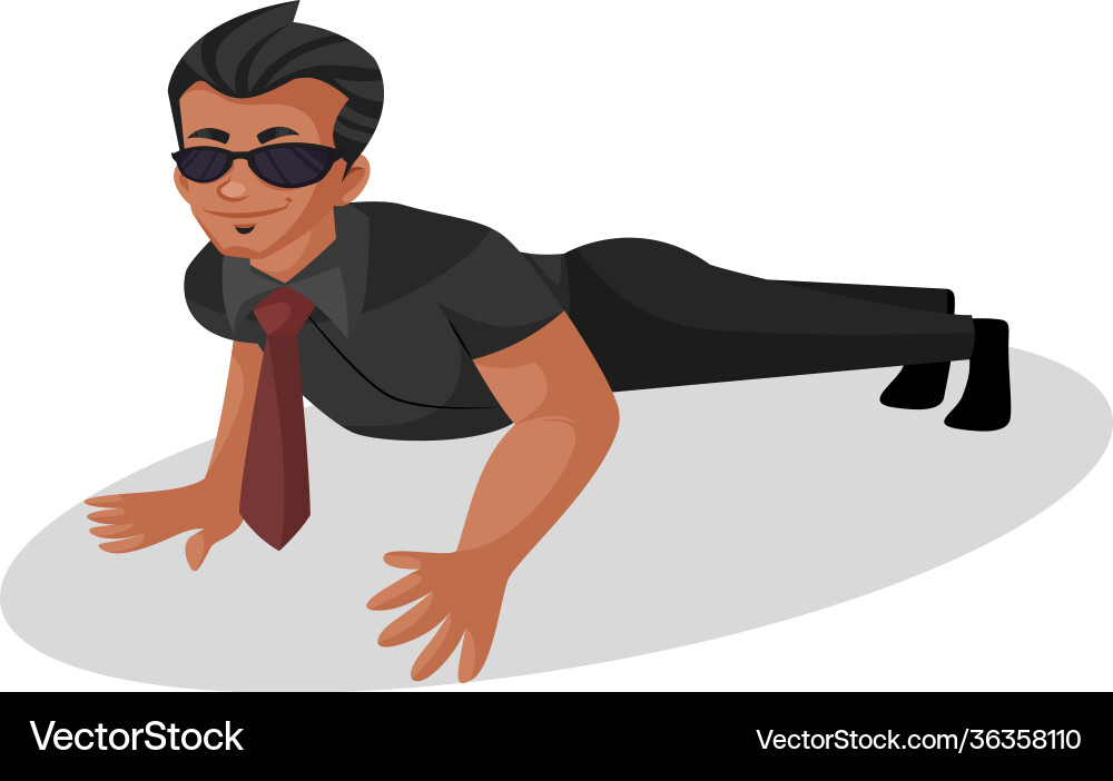 Bodyguard cartoon Royalty Free Vector Image - VectorStock