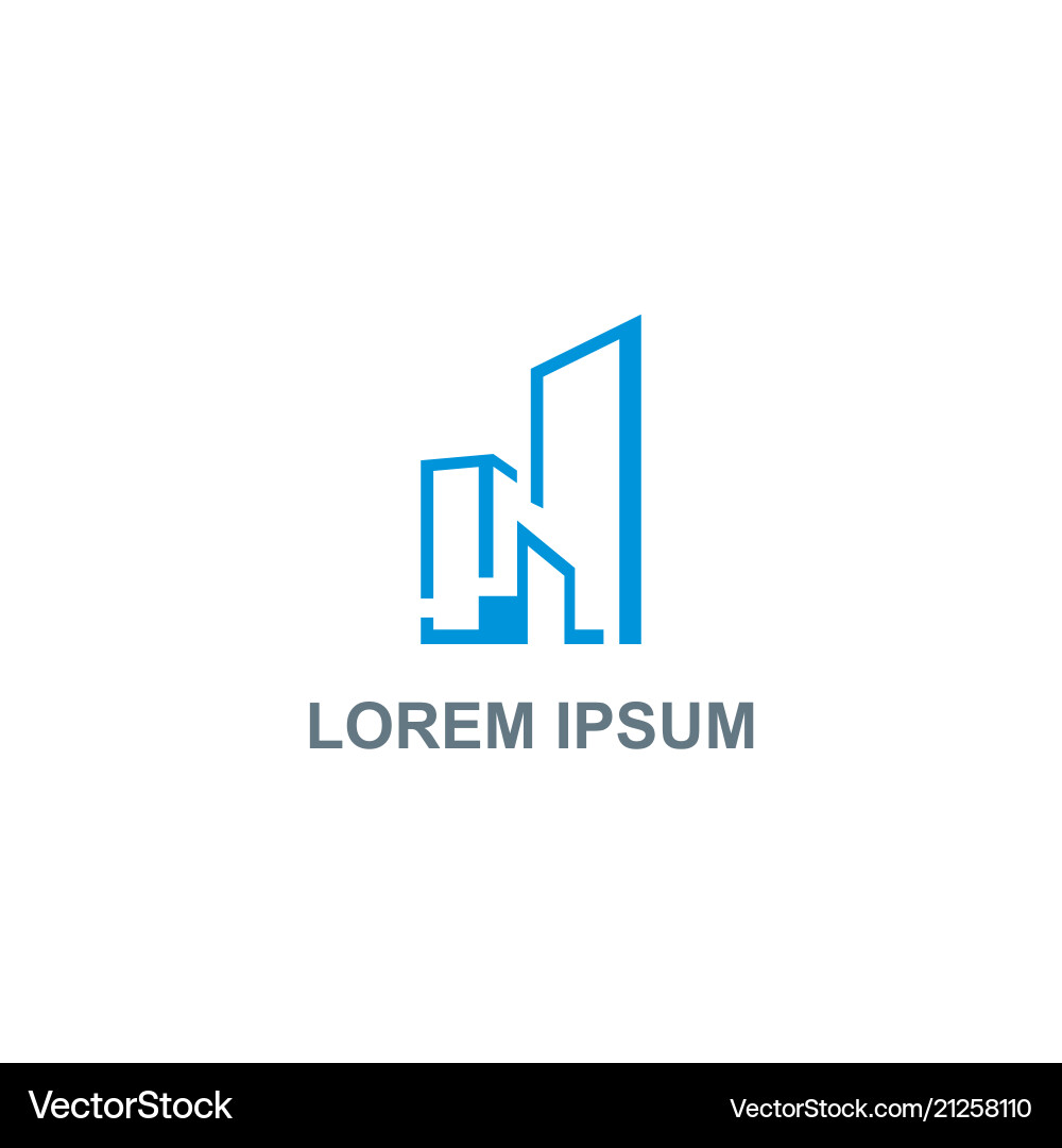 Building company logo Royalty Free Vector Image