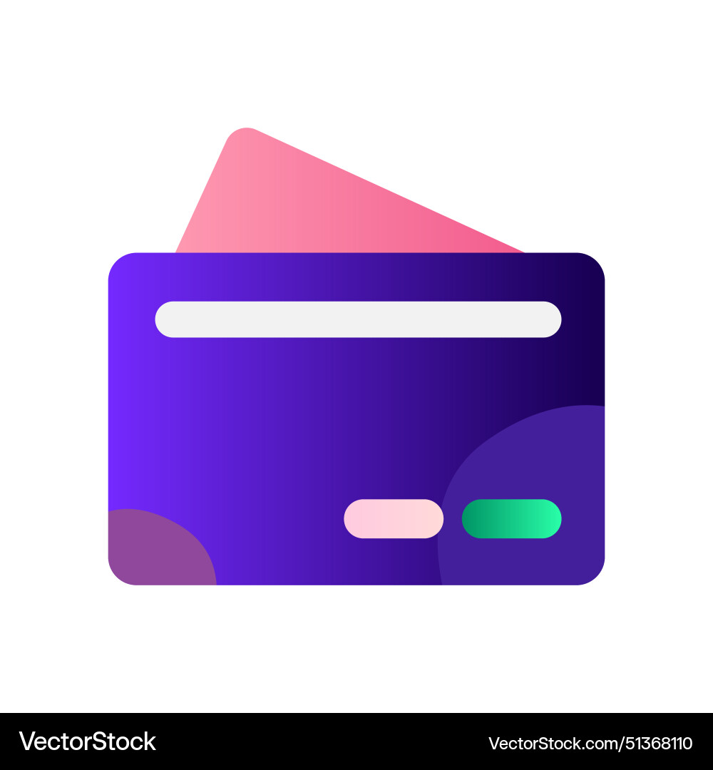 Credit card icon payment sign Royalty Free Vector Image