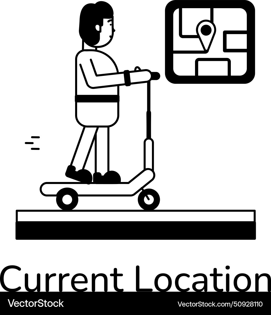 Current location Royalty Free Vector Image - VectorStock