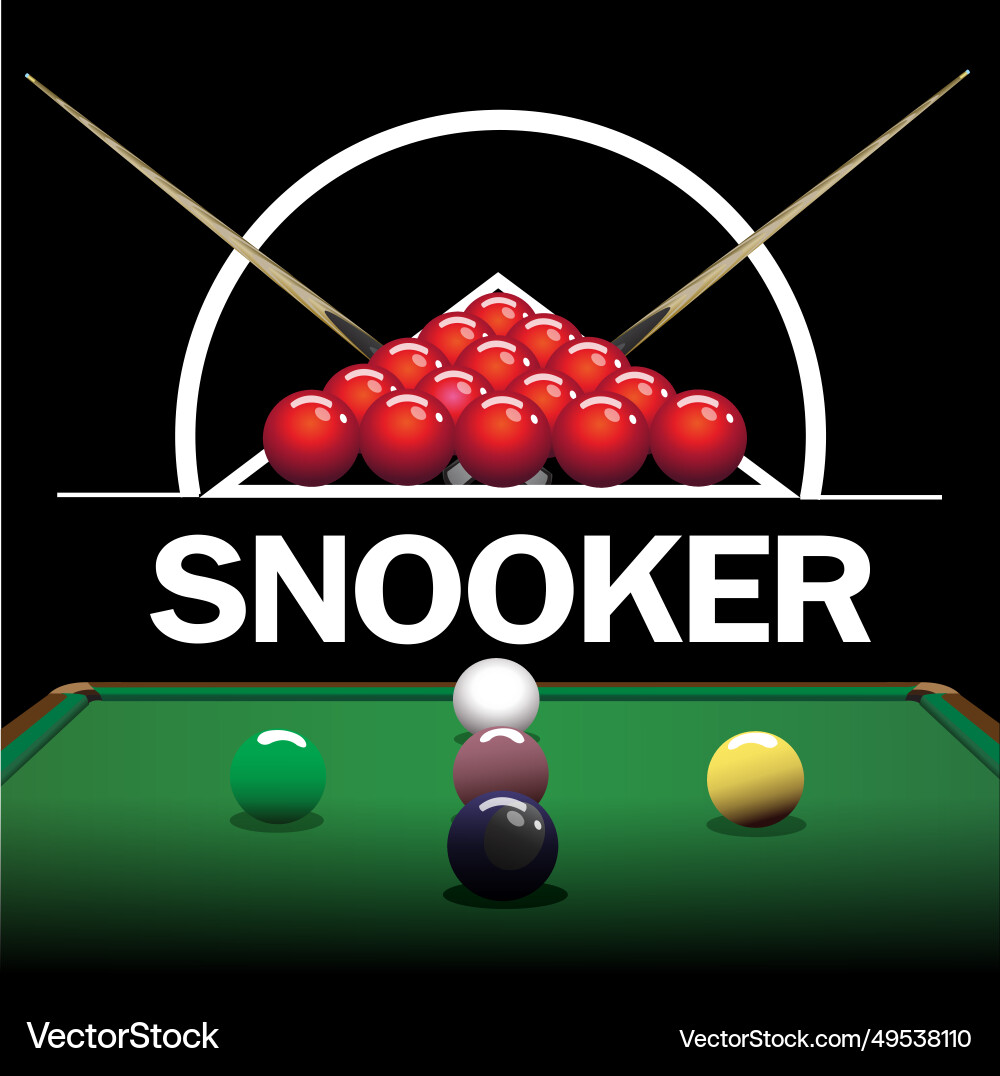 Snooker sport design Royalty Free Vector Image