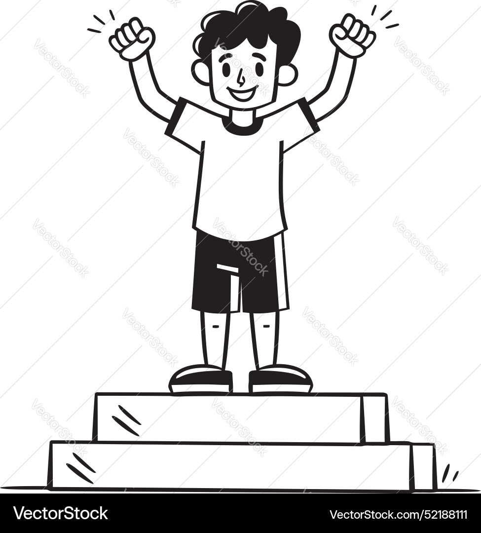 Eclipsing expectations first position mastery Vector Image