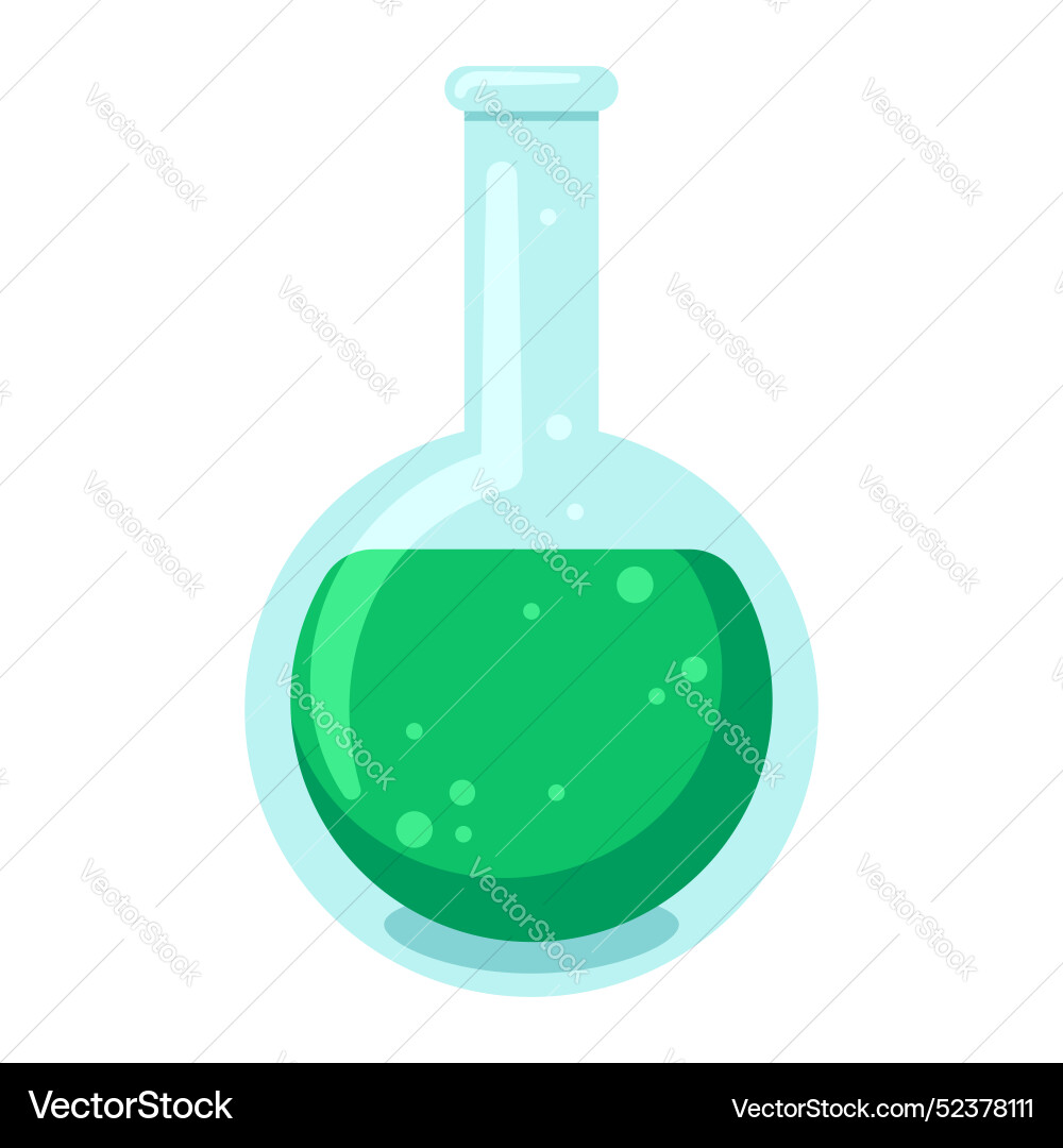 Laboratory beaker test tube or flask science Vector Image