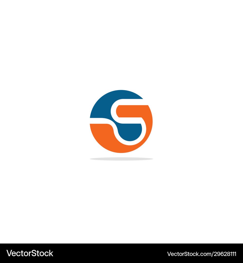 Round g initial technology colored logo Royalty Free Vector