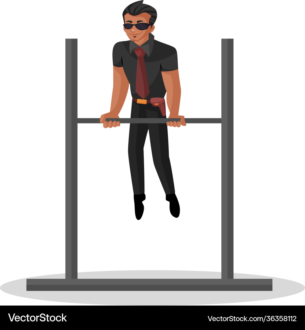 Bodyguard cartoon Royalty Free Vector Image - VectorStock