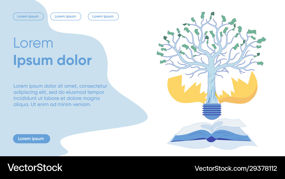 Business growth and prosperity metaphor Royalty Free Vector