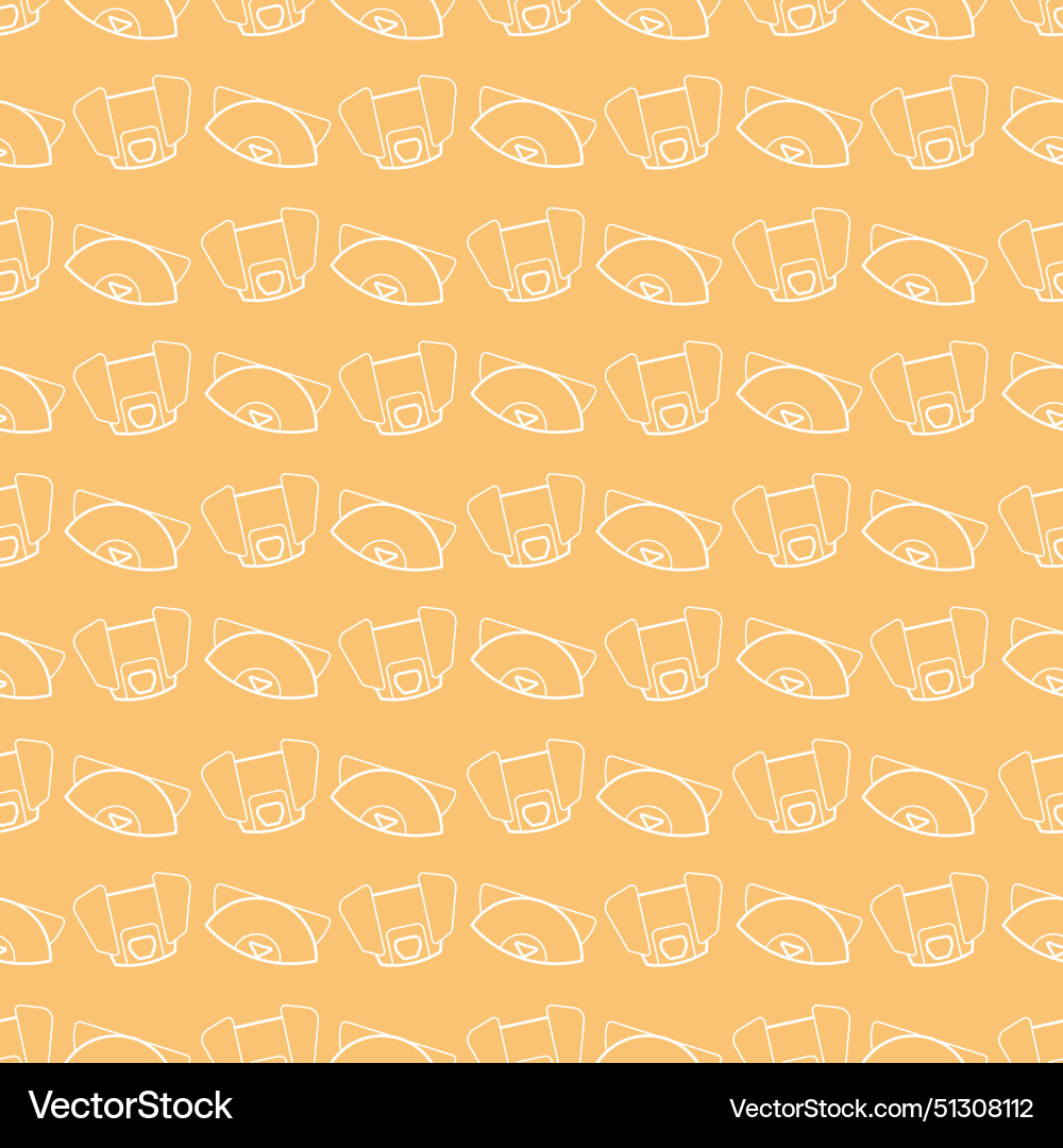 Seamless pattern with a dogs and cats muzzle Vector Image