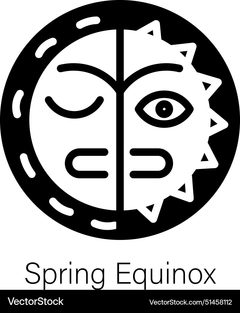 Spring equinox Royalty Free Vector Image - VectorStock