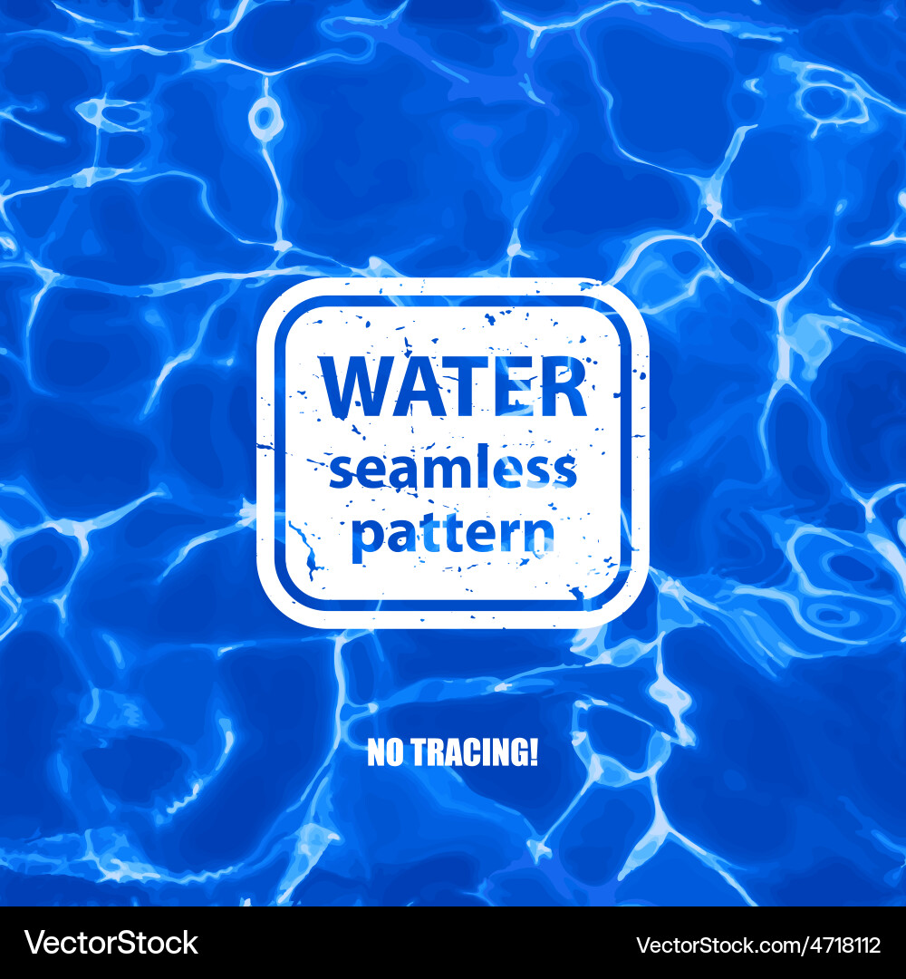 Water seamless pattern background Royalty Free Vector Image