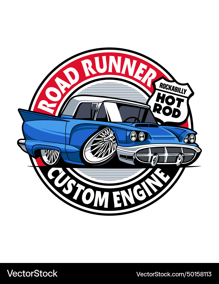 Road runner Royalty Free Vector Image - VectorStock