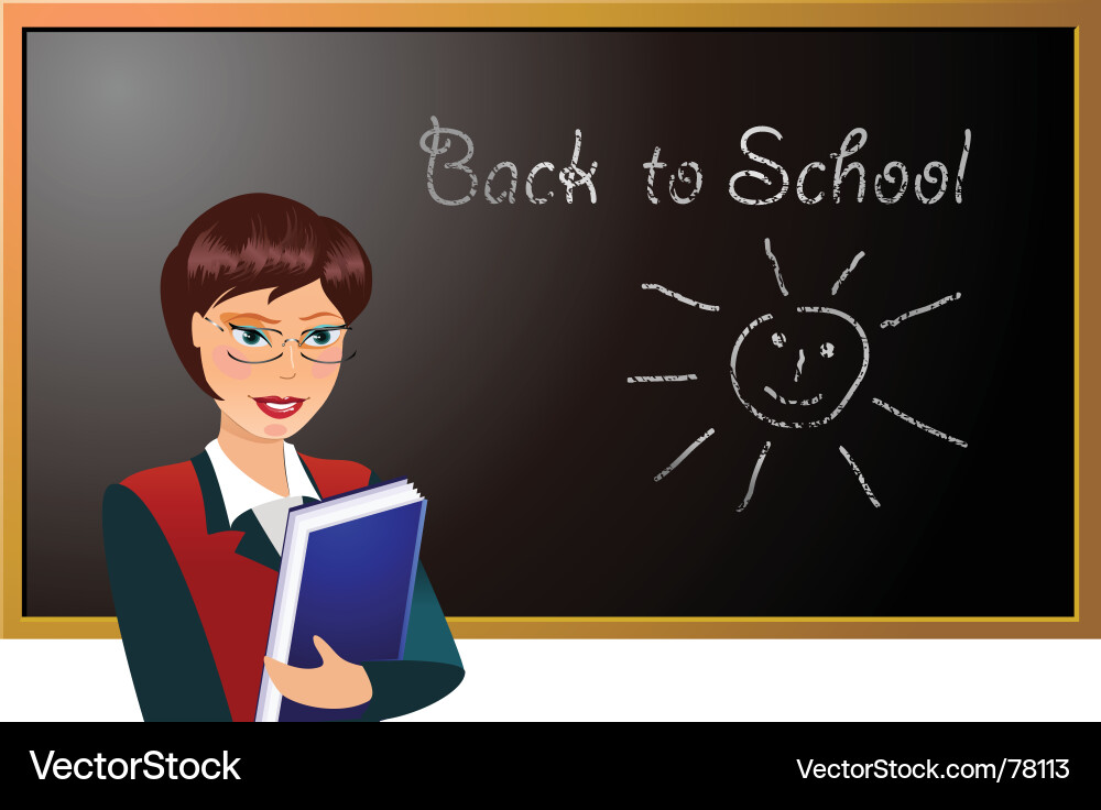 School teacher Royalty Free Vector Image - VectorStock