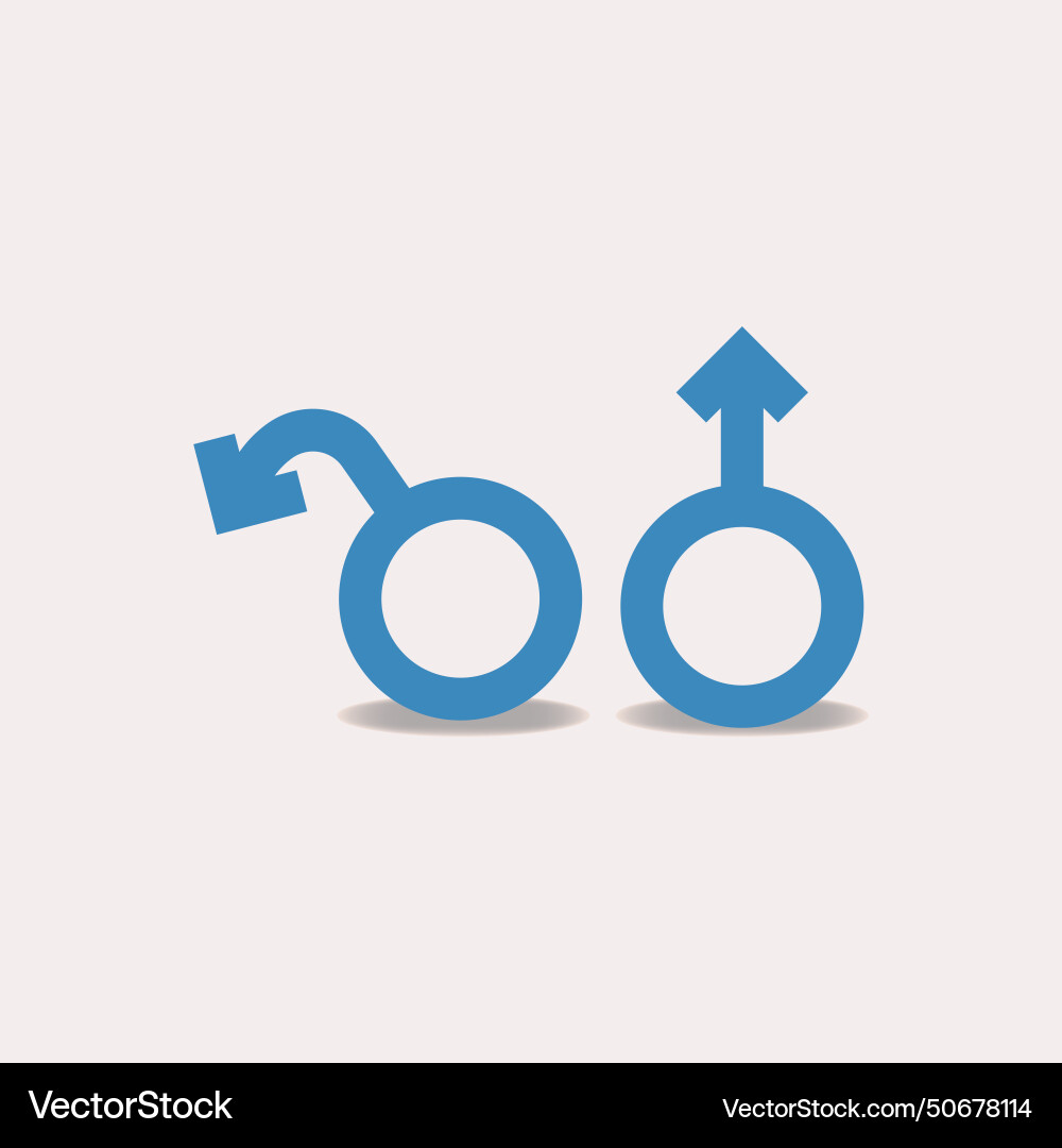 Erectile dysfunction symbols graphic design Vector Image