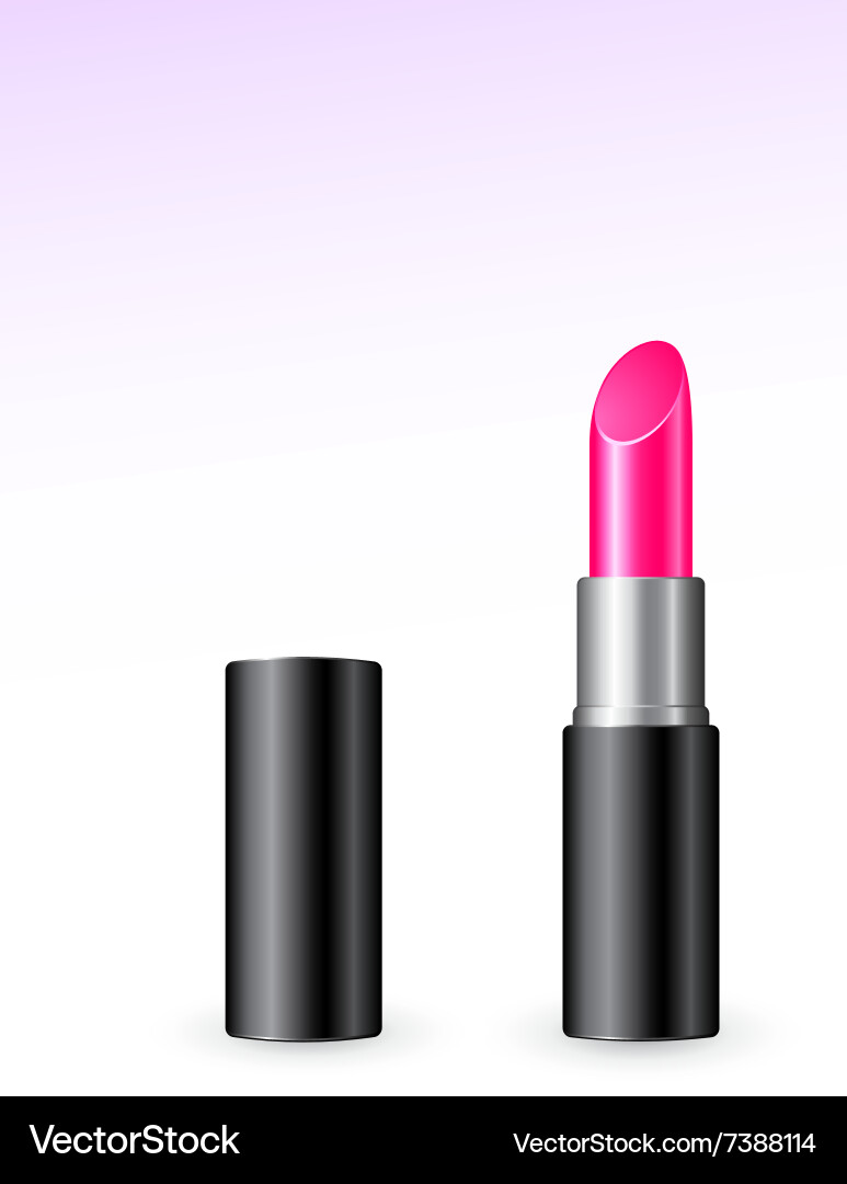 Isolated pink lipstick Royalty Free Vector Image