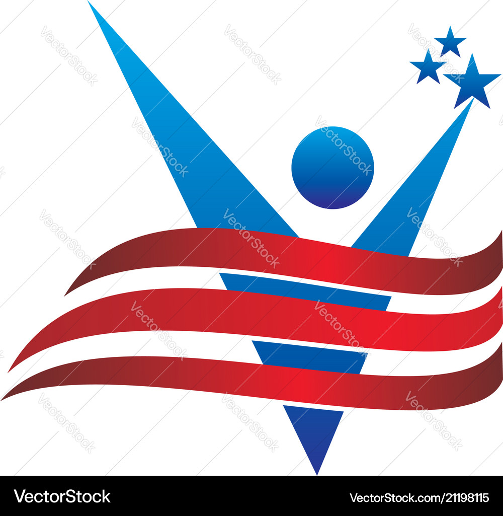 American training leadership Royalty Free Vector Image