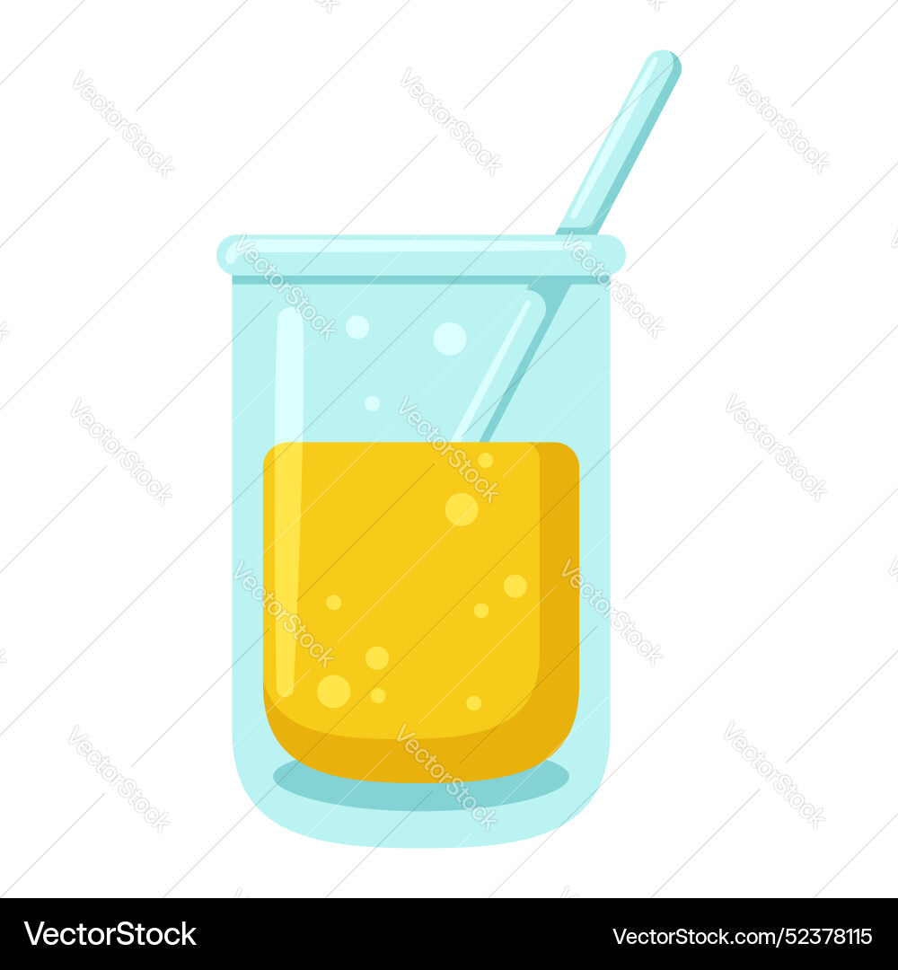 Laboratory beaker test tube or flask science Vector Image
