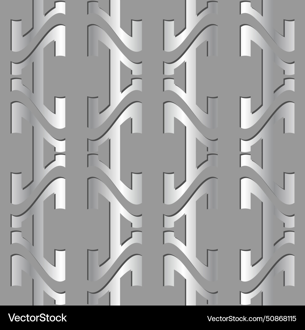 Luxury silver surface 3d beautiful seamless Vector Image