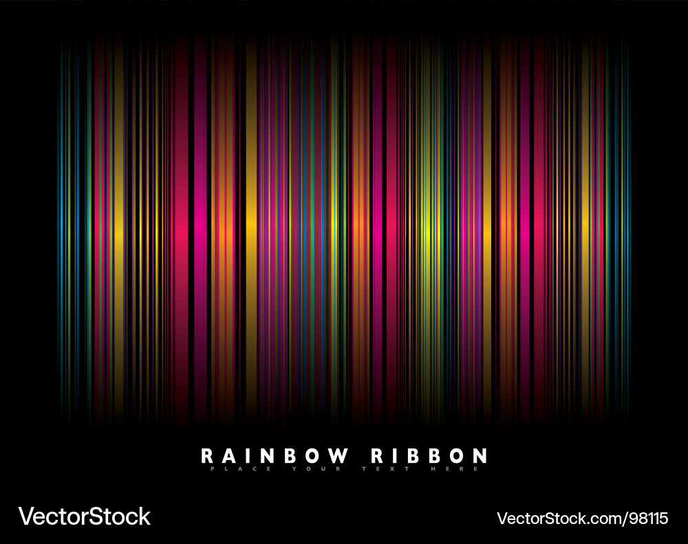 Neon Rainbow Stripe Background Royalty Free Vector Image
