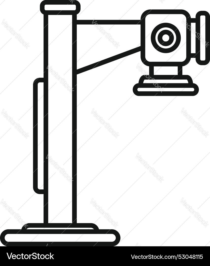 Security camera observing surrounding area from Vector Image