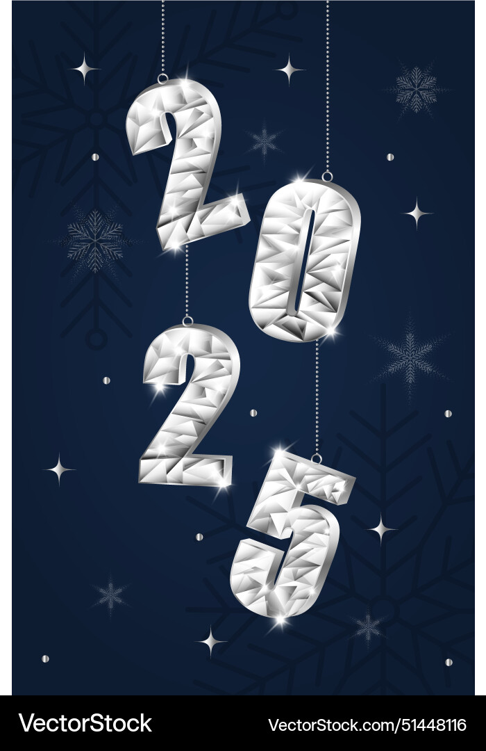 2025 happy new year vertical background design Vector Image