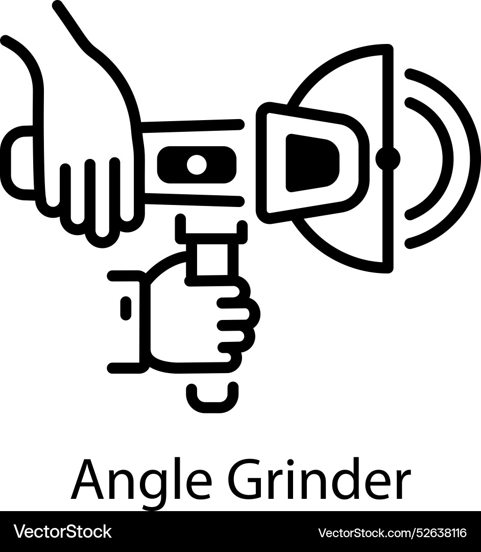 Angle grinder Royalty Free Vector Image - VectorStock