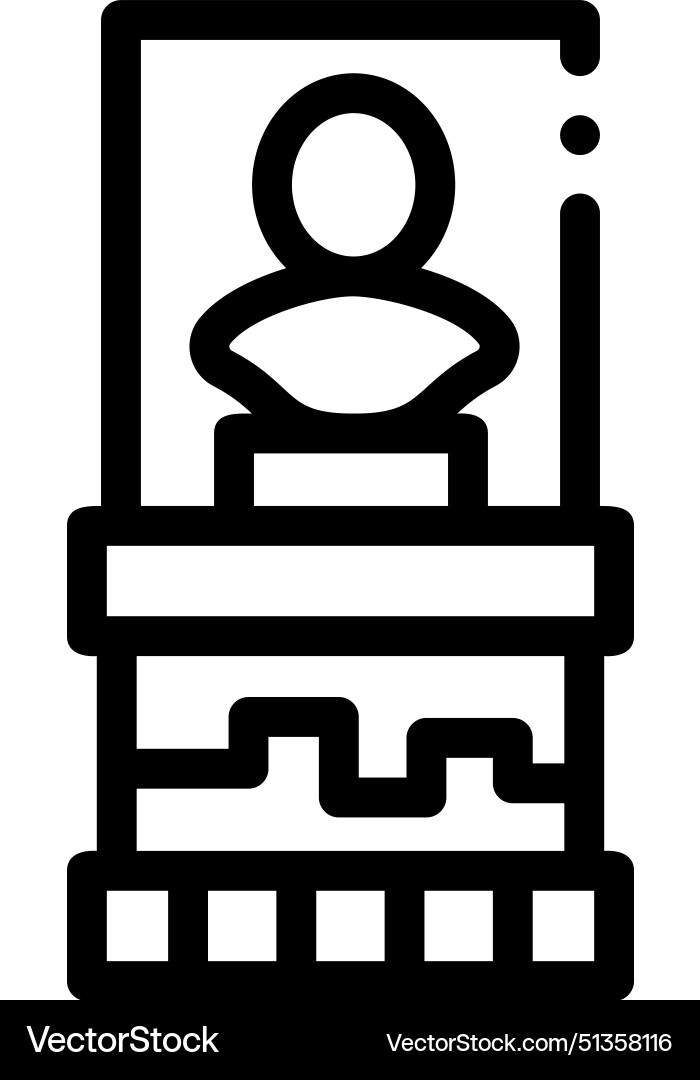 Art icon thin linear style design isolated Vector Image