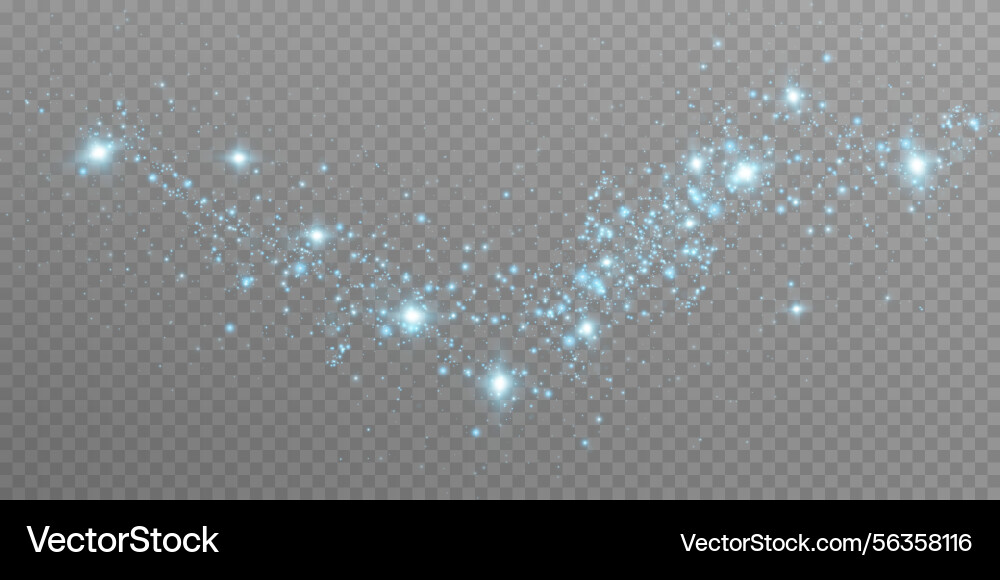 Experience a beautiful and sparkling blue glitter Vector Image