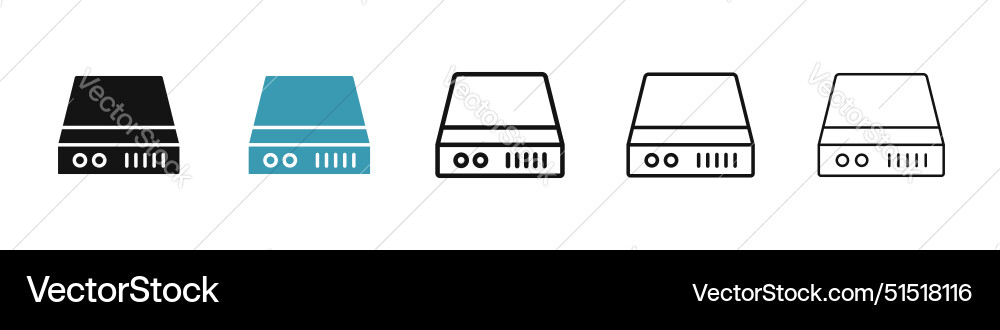 Hard disk icon Royalty Free Vector Image - VectorStock