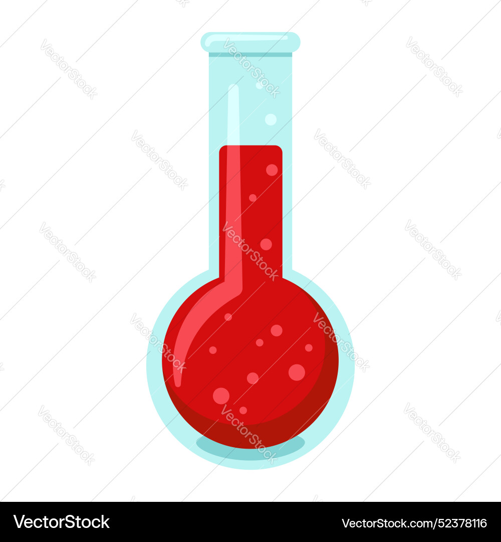 Laboratory beaker test tube or flask science Vector Image