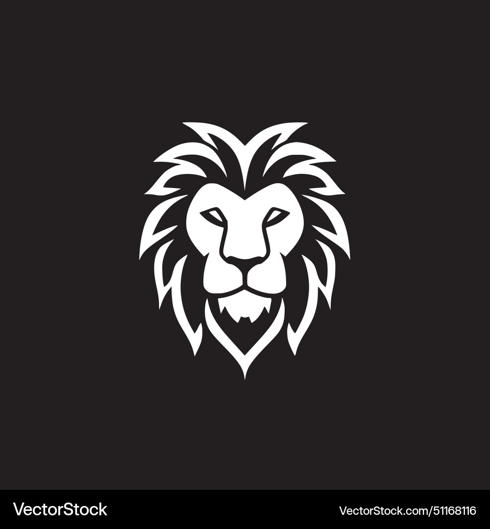 Lion - black and white isolated icon Royalty Free Vector