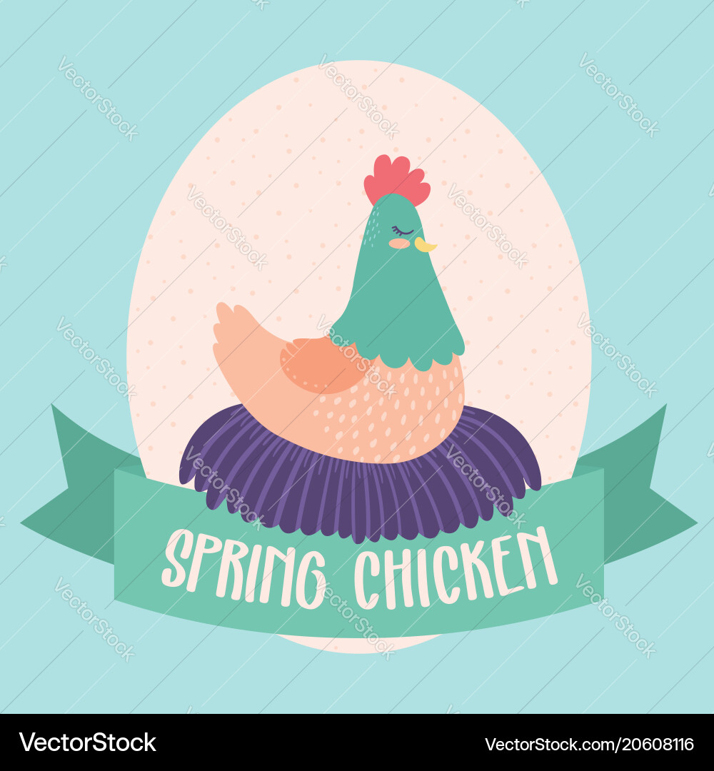 Spring Chicken Clip Art