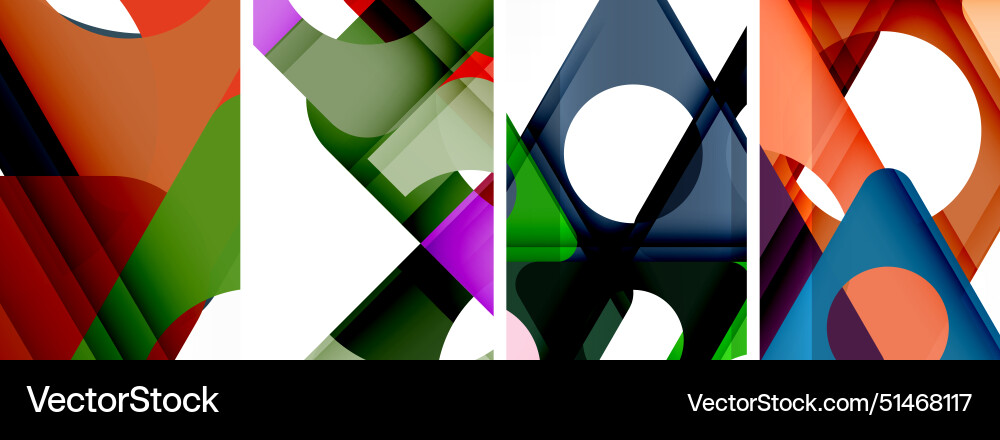 Abstract background set featuring captivating Vector Image