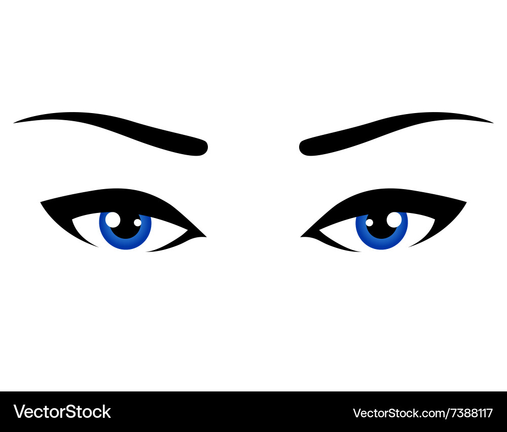 Abstract blue eyes Royalty Free Vector Image - VectorStock