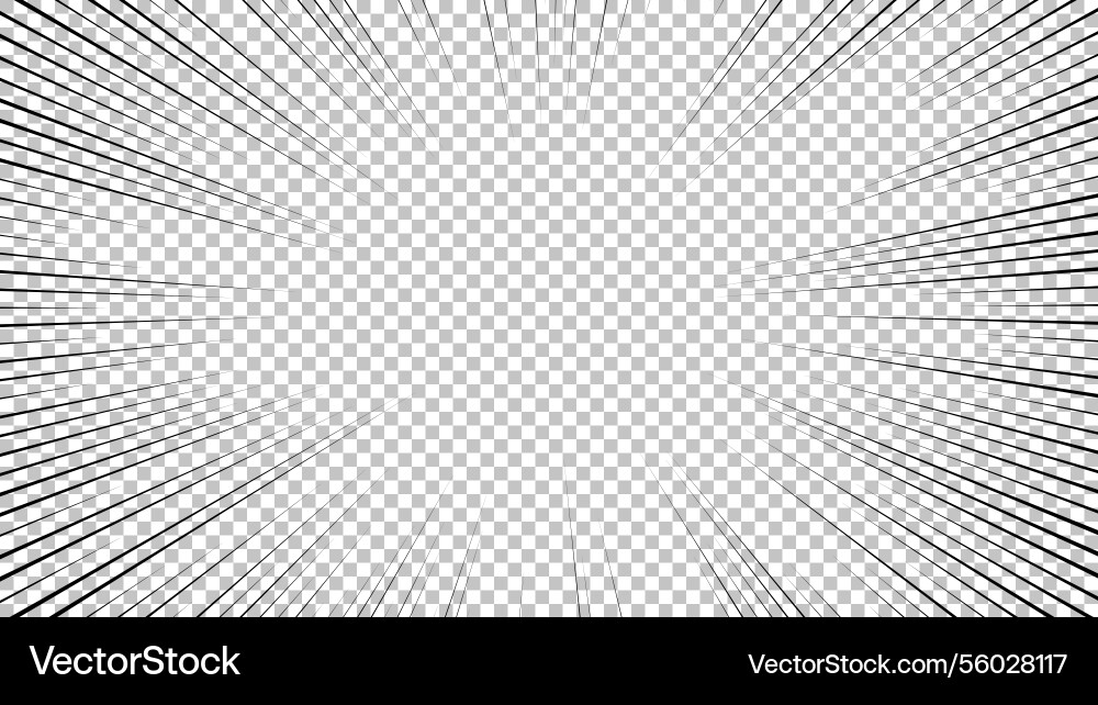 Black comic book transparent background Royalty Free Vector
