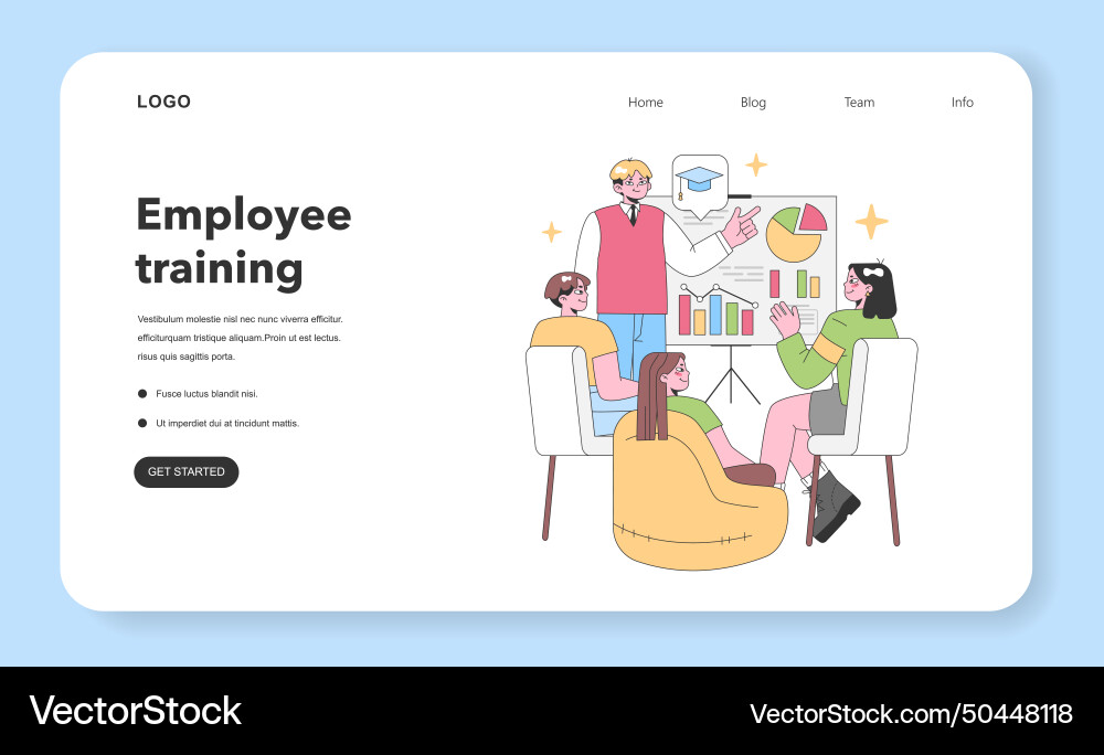 Education insights concept flat Royalty Free Vector Image