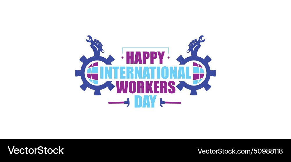 Empowering workers through art international Vector Image
