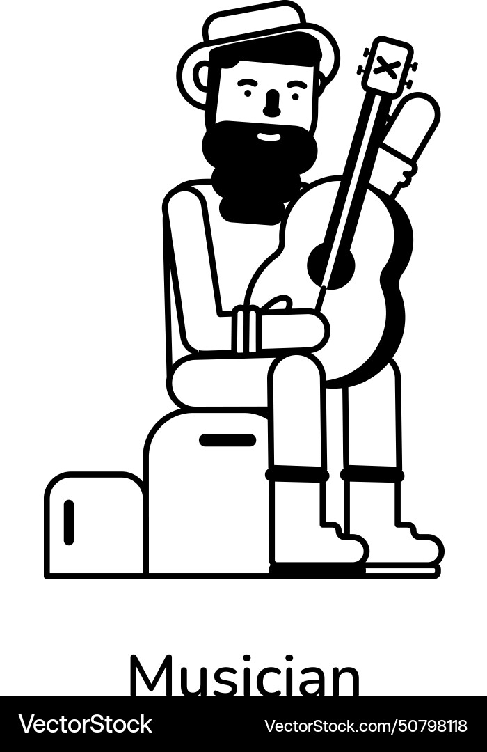 Musician Royalty Free Vector Image - VectorStock