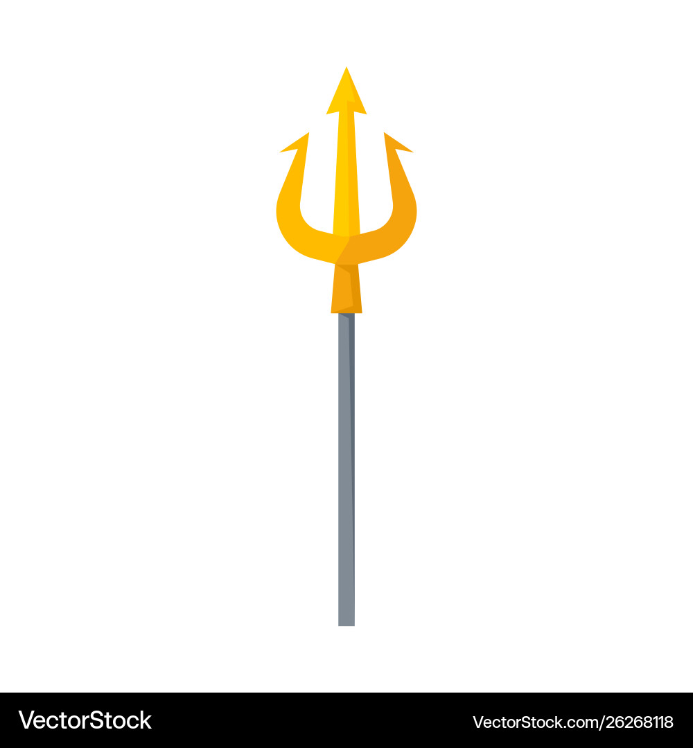 Trident and poseidon icon Royalty Free Vector Image