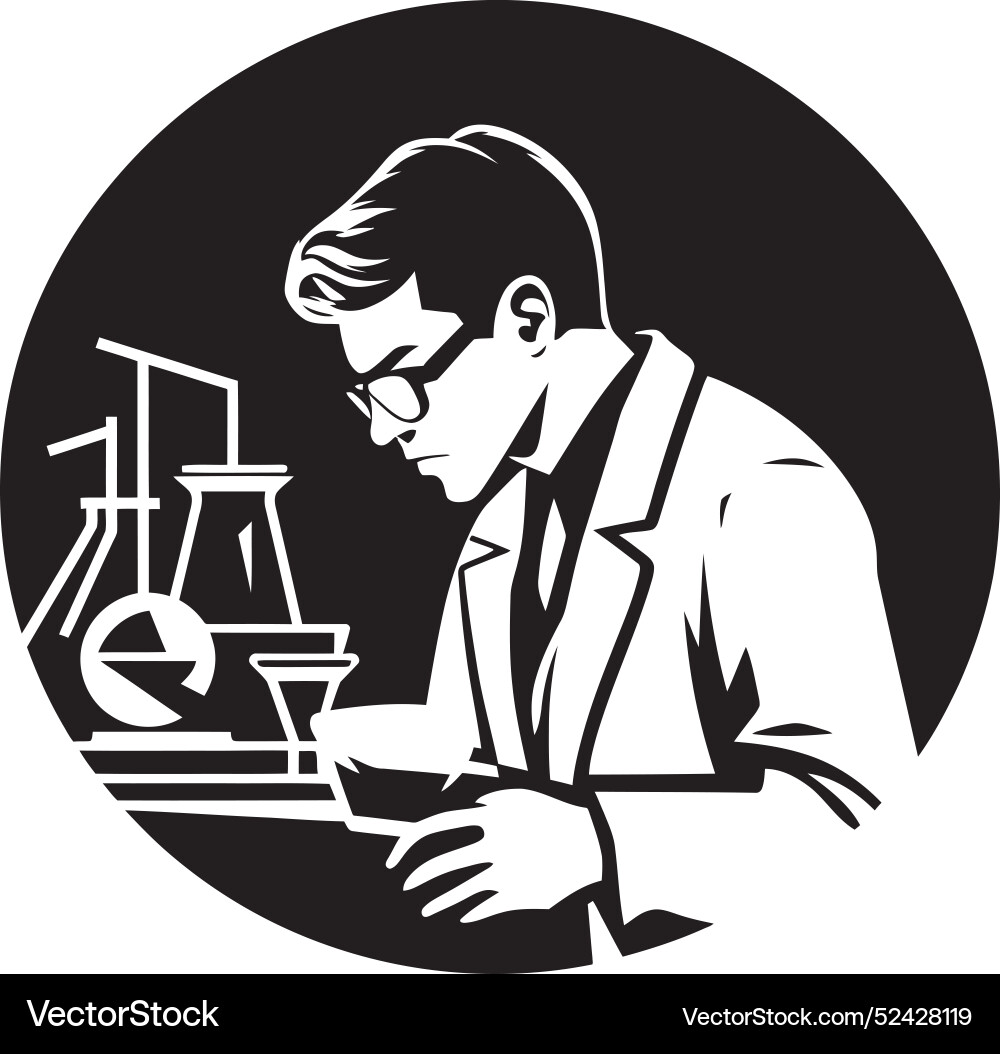 Lab techniques technicianlab technician mast Vector Image