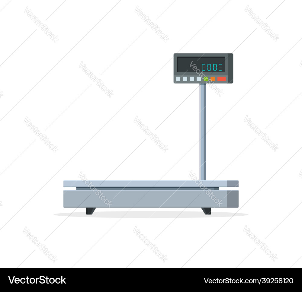 Scale weight balance for parcel and package Vector Image