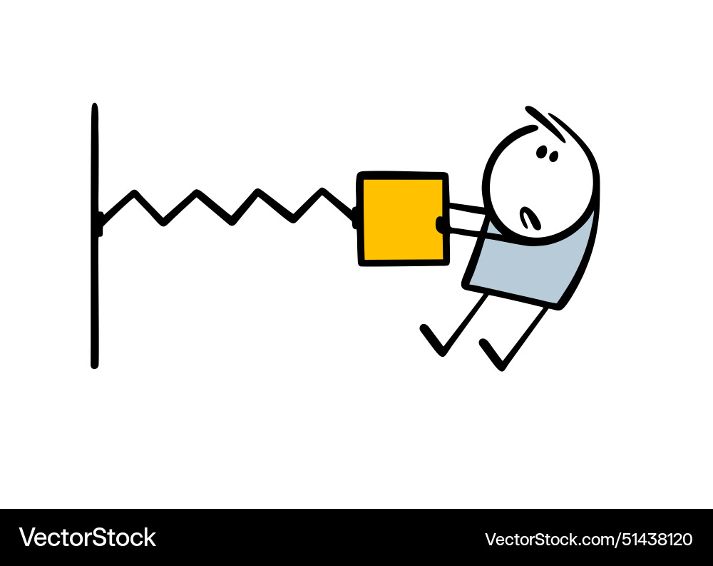 Visual experience in a physics lesson law Vector Image