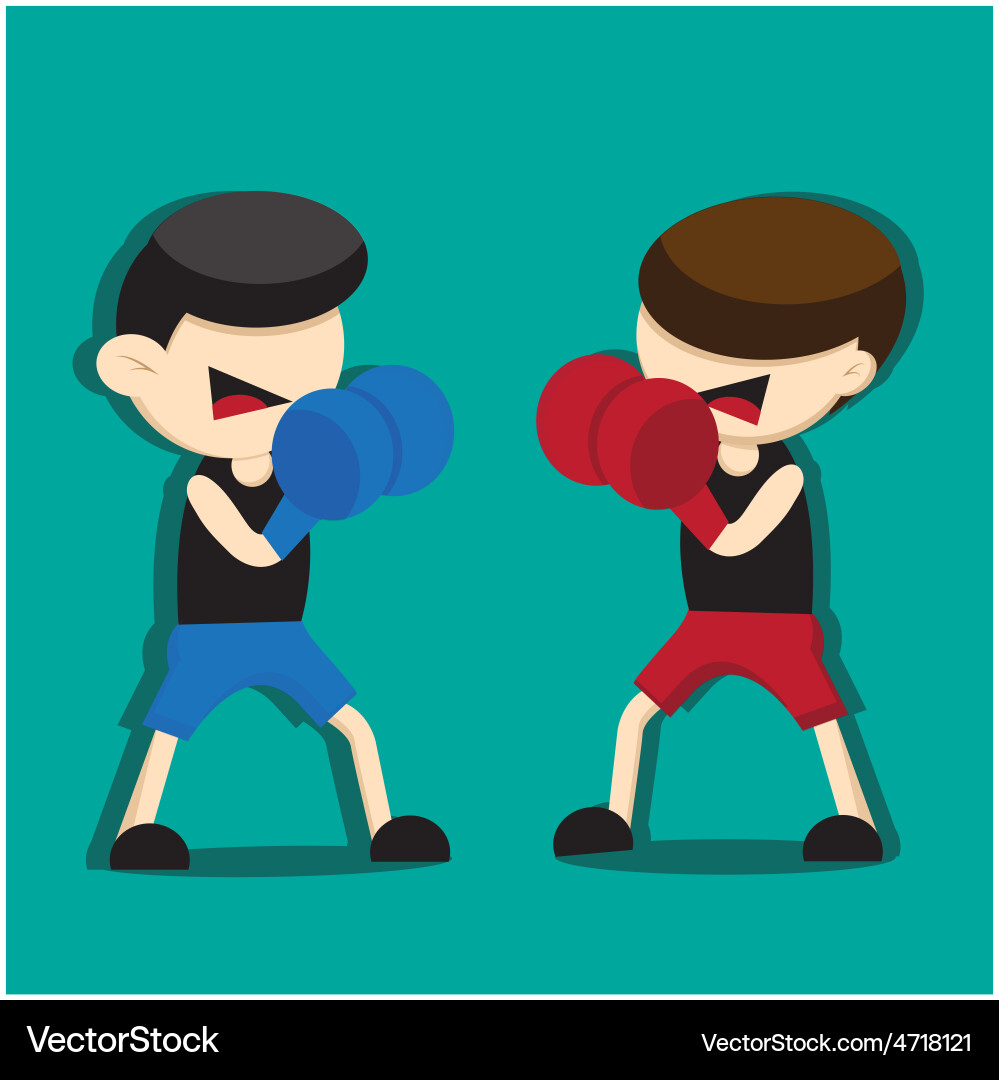 Boxing cartoon Royalty Free Vector Image - VectorStock