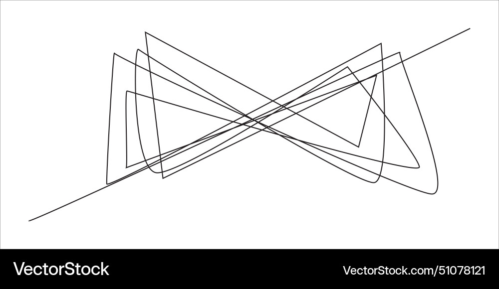 Continuous line infinity icon monoline moebius Vector Image
